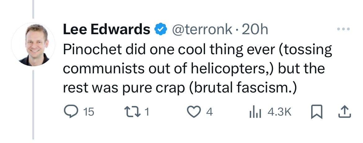 SF tech VC applauds Pinochet's helicopter 'death rides'